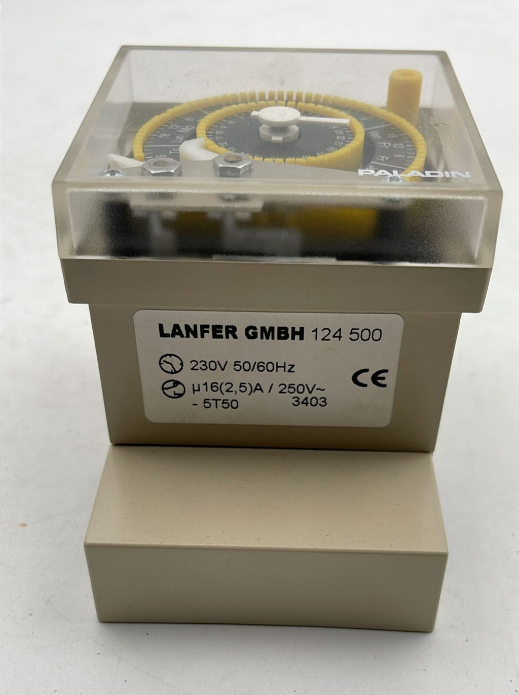 PALADIN LANFER GMBH 124 500 Mechanical time switch 230V 50 / 60Hz
