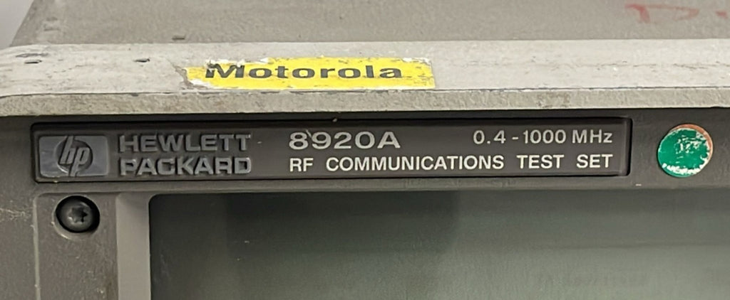 HP 8920A RF Communications Test Set 0.4–1000MHz