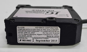 KEYENCE IG Intelligent-G LASER SENSOR TIG-028 T IG-028 TRANSMITTER